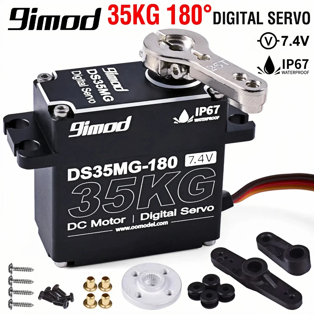 9imod-Servomoteur Ardu37étanche, servo de direction RC Full AL ...