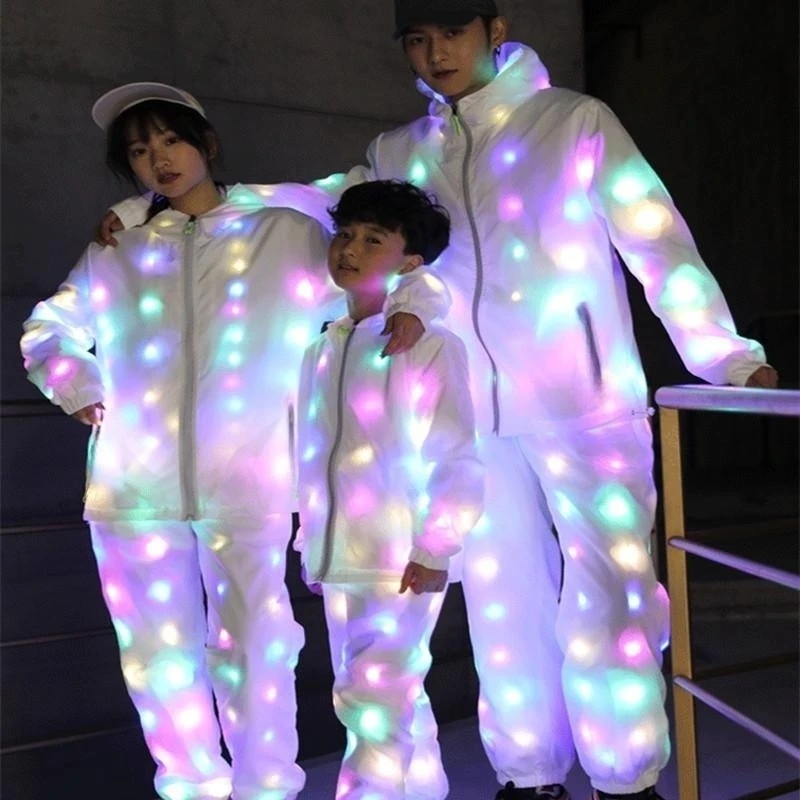 Creative-Light-Emitting-Pants-Waterproof-Clothes-Dancing-Colorful-Flash ...
