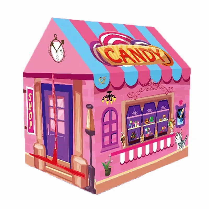 Pink-Candy-House-Shape-Kids-Children-Girls-Playhouse-Tent-Indoor ...