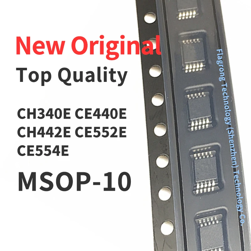 10-Pieces-CH340E-CH440E-CH442E-CH552E-CH554E-SMD-MSOP-10-Chip-IC-New ...