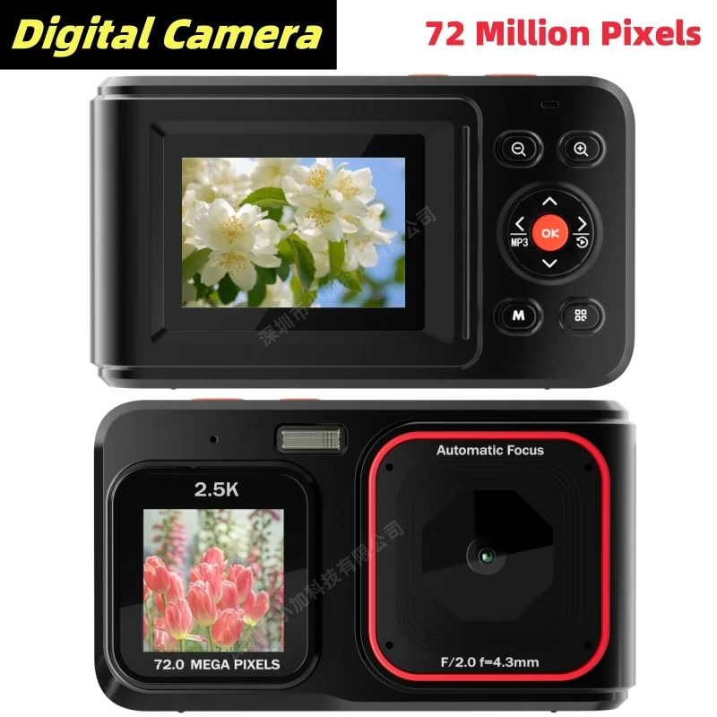 Dual-Screen-HD-Digital-Camera-With-16x-Digtal-Zoom-Auto-Focus-High ...