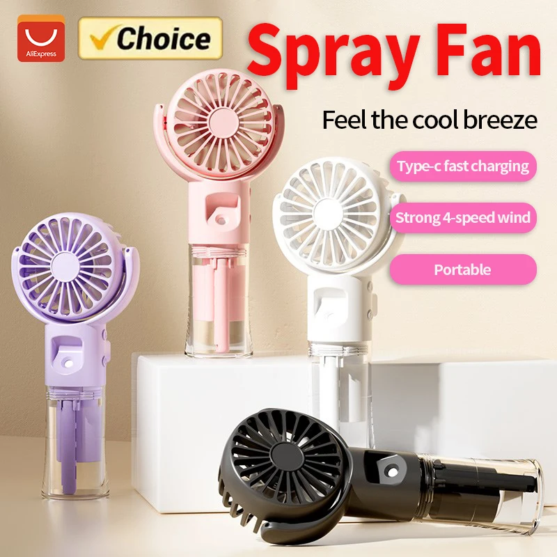 Handheld-Fan-Misting-Hand-Held-Fan-Rechargeable-Battery-Operated ...