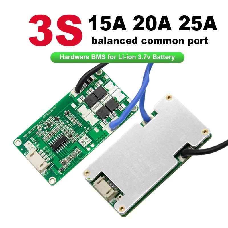 Lithium BMS Li-ion Battery Management System 3S 12V 15A 20A 25A Protect ...