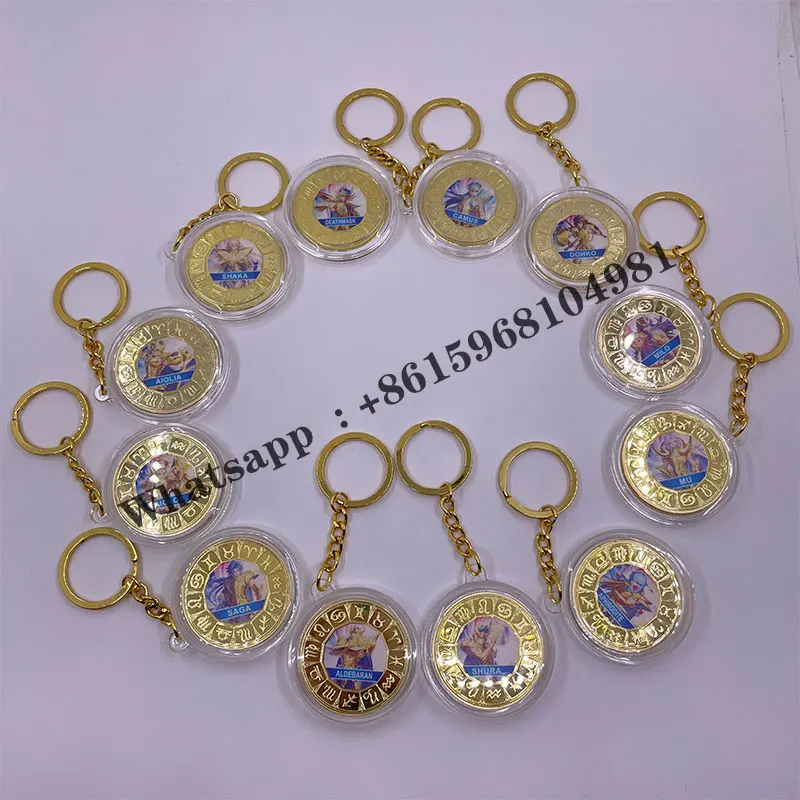 Twelve Constellations Zodiac Coin Challenge Golden Plated Commemorative ...