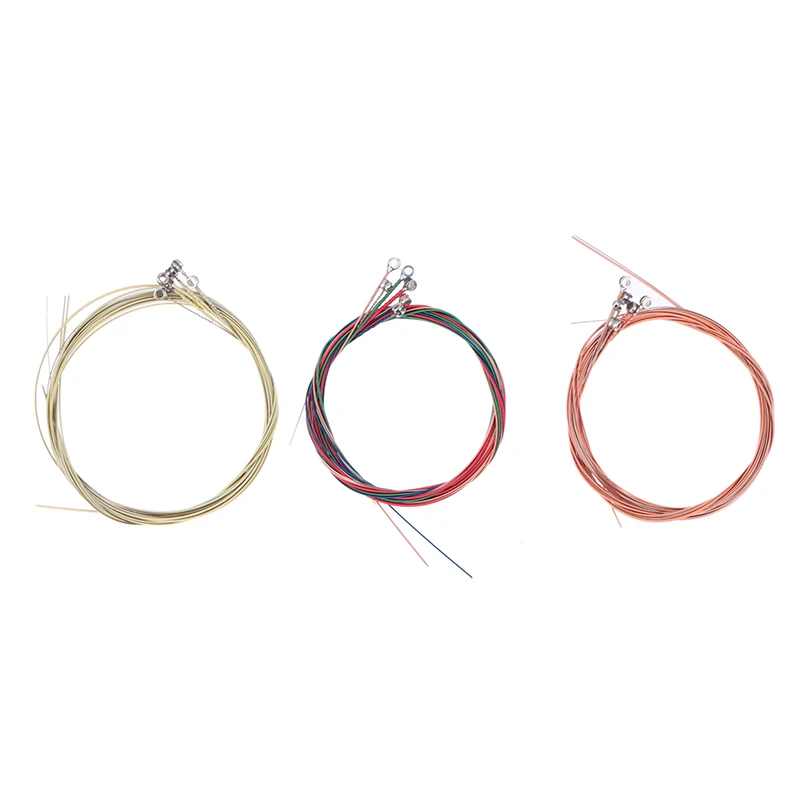 6Pcs-Pure-Copper-Strings-1-6-For-Folk-Guitar-Strings-Steel-Wire-Classic ...