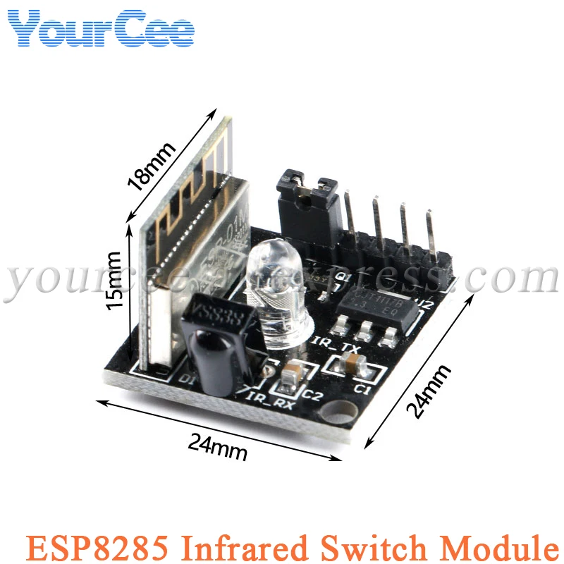 ESP8285-IR-Infrared-Transceiver-Wifi-Wireless-Module-Remote-Control-Switch-Development-Learning ...