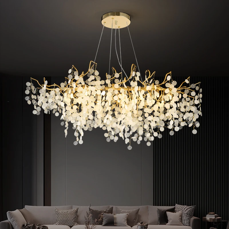 American-luxury-crystal-ceiling-chandelier-modern-luster-living-room ...