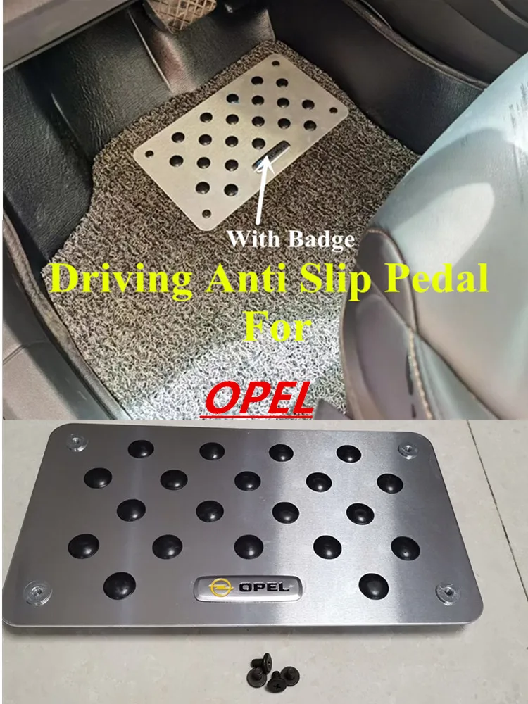Aluminum-Alloy-Large-Particle-Rubber-Car-Mat-Patch-Anti-skid-Pedal-with ...
