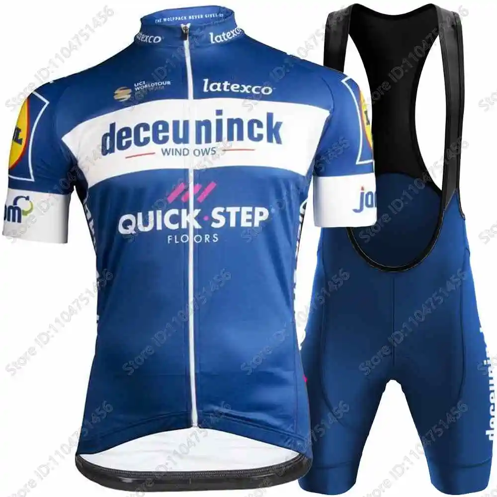 2025 Team Quick Step Cycling Jersey Blue Set Italy France Spain Tour ...