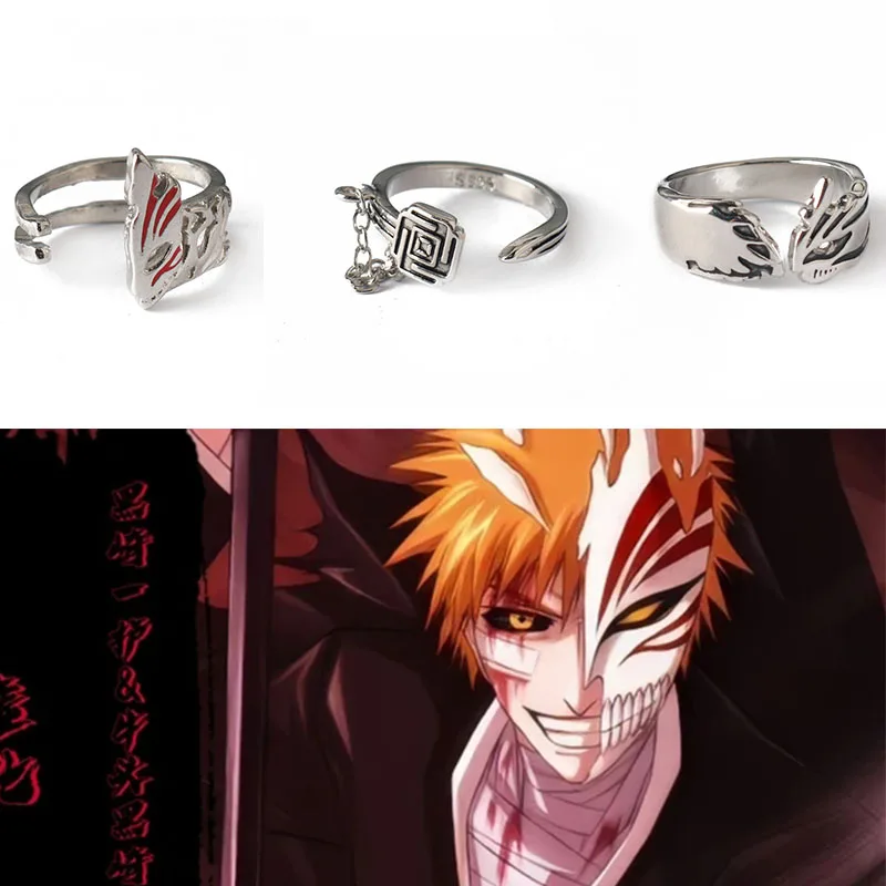 Anime-BLEACH-Kurosaki-Ichigo-Rings-Cosplay-Props-Jewelry-Accessory ...