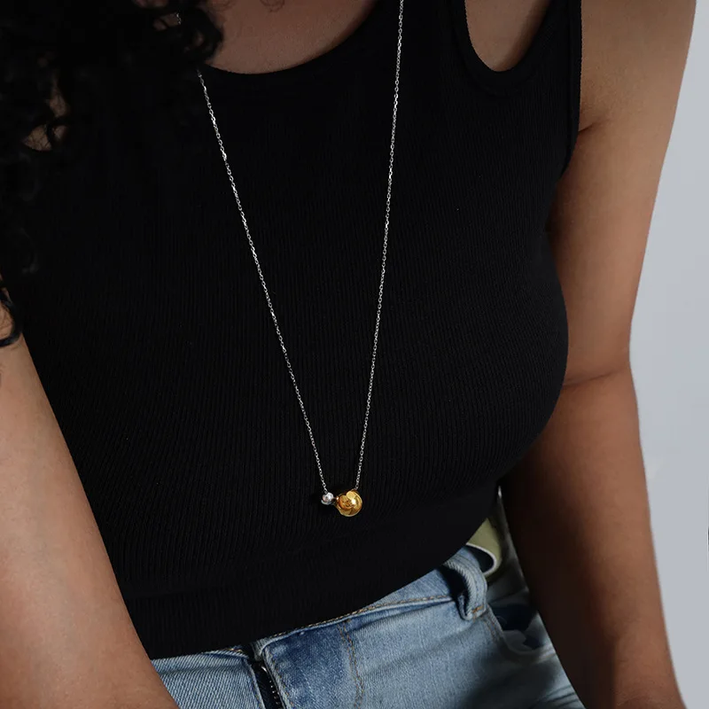 Long-Adjustable-Link-Chain-Collar-Women-Jewelry-316L-Stainless-Steel ...