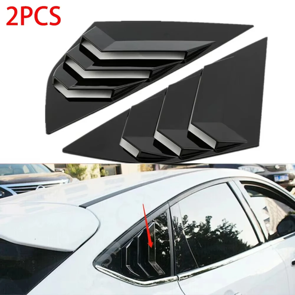 2pcs Rear Window Louvers Car Vent Side Tuyere Louvers Vent For Ford ...