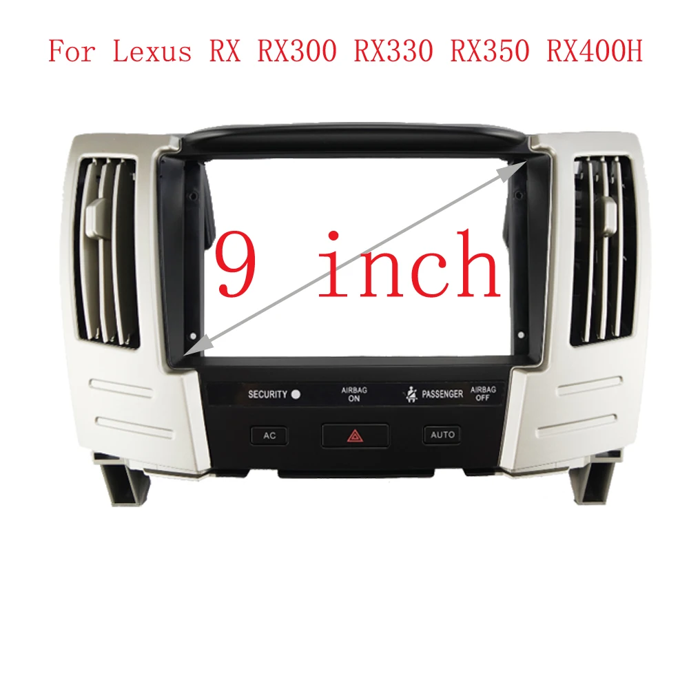 9-inch-2-Din-Car-Radio-Fascia-Frame-For-Lexus-RX-RX300-RX330-RX350 ...