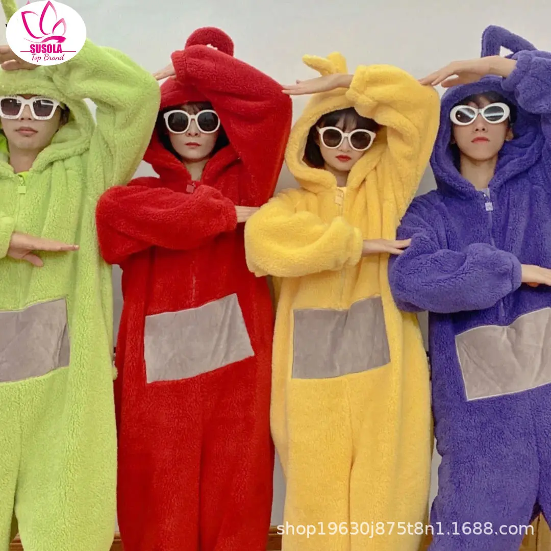 Home 4 Colors Teletubbies Cosplay For Adult Funny Tinky Winky Anime ...