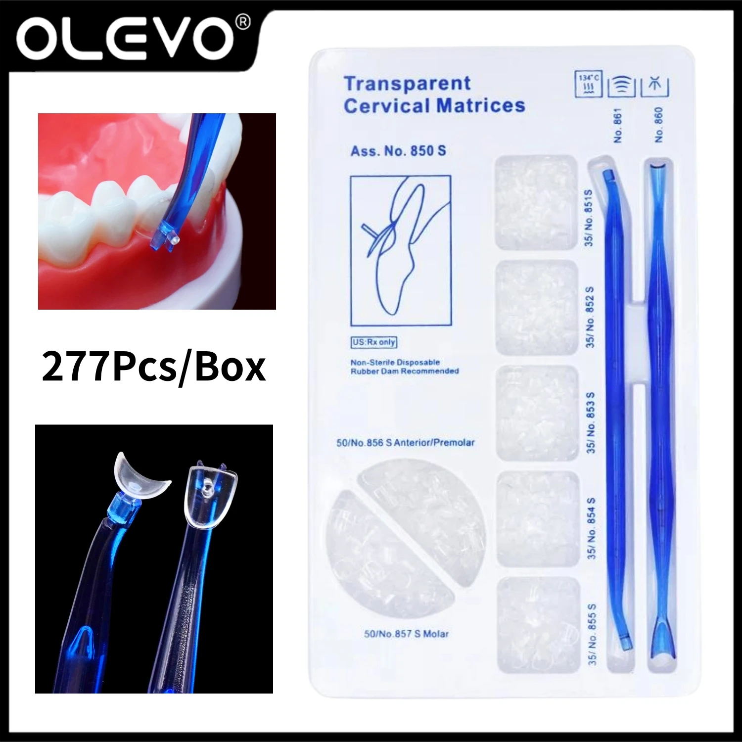 277-Pcs-Set-Dental-Transparent-Matrix-Cervical-Matrices-Composite ...