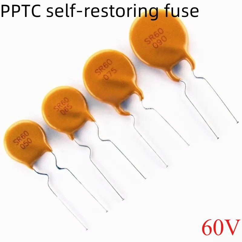 Fusible de autorecuperación Pptc, 10 Uds., 60v Sr60-050/065/075/090/0,5 ...