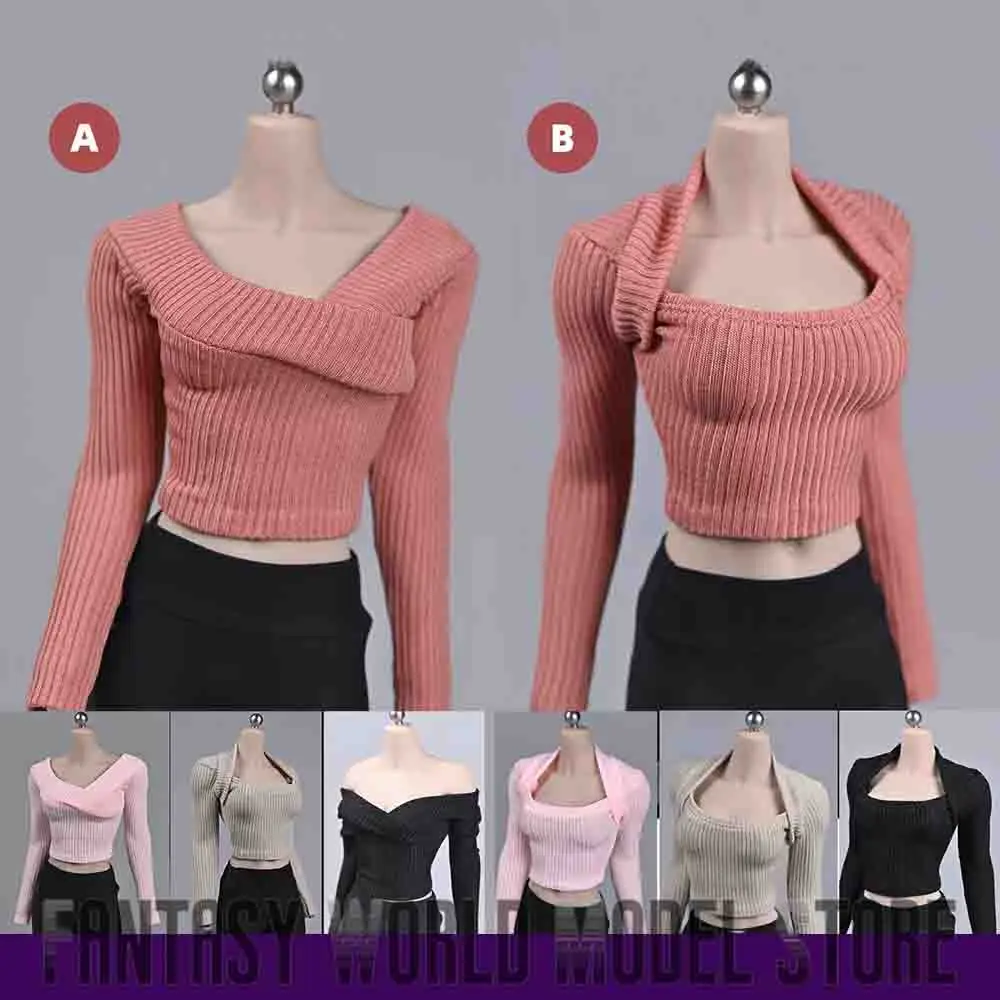 In-Stock-1-6-Female-Soldiers-Irregular-Off-Shoulder-Tight-Low-Cut ...