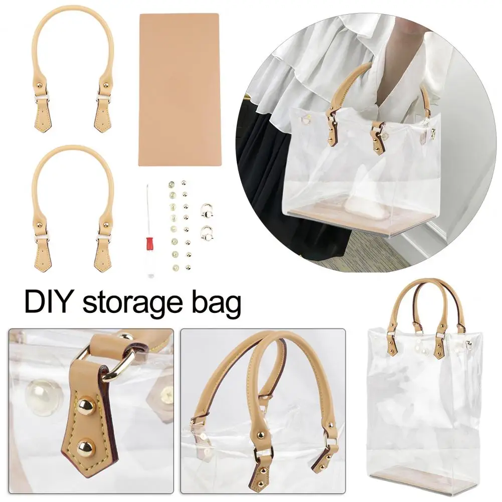 Transparent Diy Handmade Storage Bag Diy Handbag Waterproof Pvc Tote ...