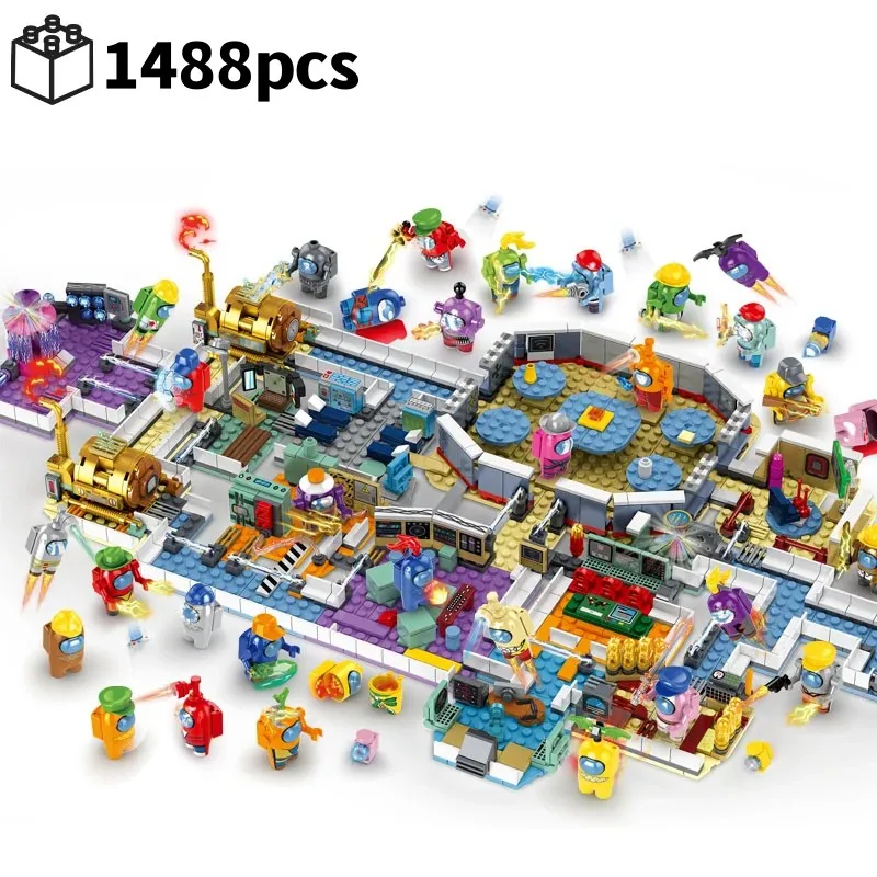 Space Werewolf Killing Building Blocks Sets Ghost Dinting Game Scene ...