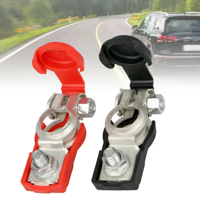 Battery Terminals 2 Car S - Positive & Negative Heavy Duty Clamp Set ...