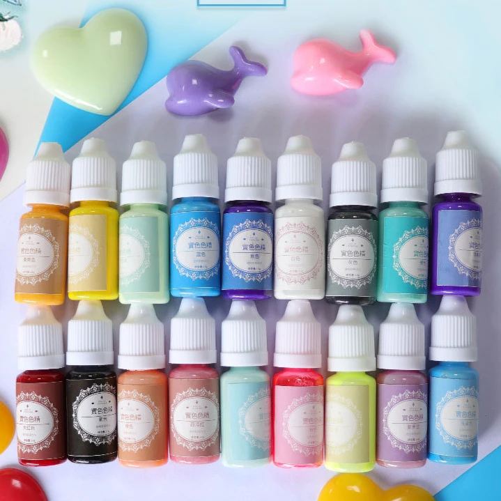 18PCS Solid Color Resin Pigment Candle Dye Scented DIY UV Epoxy Resin ...