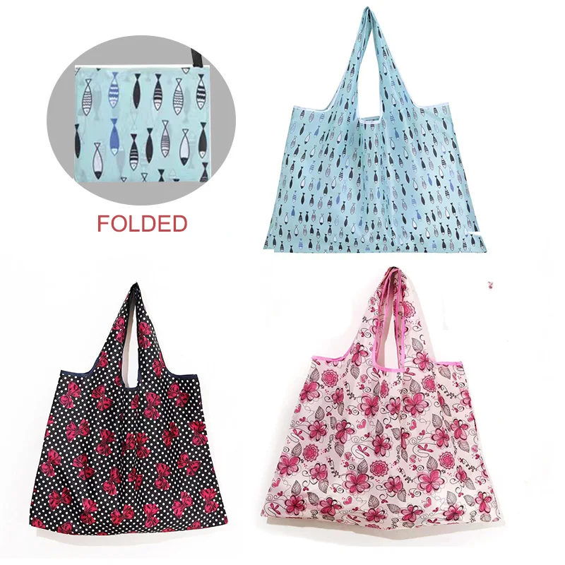 Large Capacity Folding Shopping Bag Eco-Friendly Fashion Washable ...