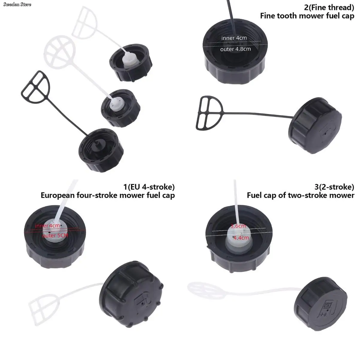 1PC-Brushcutter-Fuel-Tank-Cap-Replacement-For-Lawn-Mower-Grass-Trimmer ...