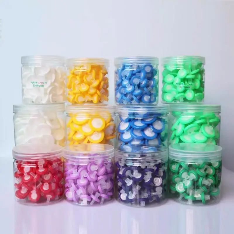 100pcs/box Laboratory Disposable Syringe Filter Nylon Organic Water ...