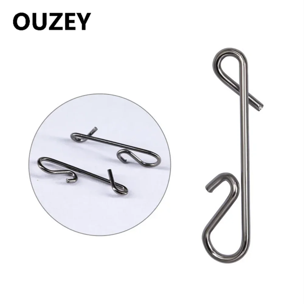 50Pcs Fishing Clips Quick Change Stainless Steel Speed Clips Fast Snaps ...