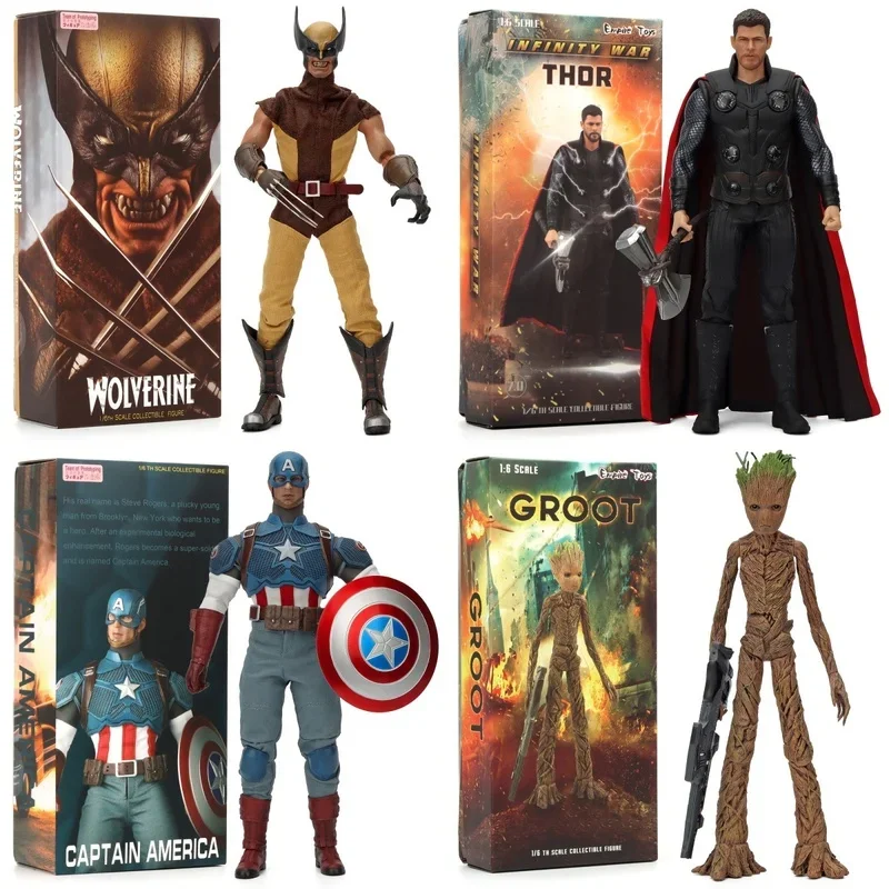 Marvel-PVC-Figure-Model-Os-Vingadores-Homem-De-Ferro-Groot-Homem-Aranha ...