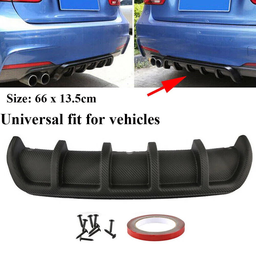 Car-Universal-Rear-Spoiler-Bumper-Diffuser-Cover-Trim-Shark-Fin-Spoiler ...