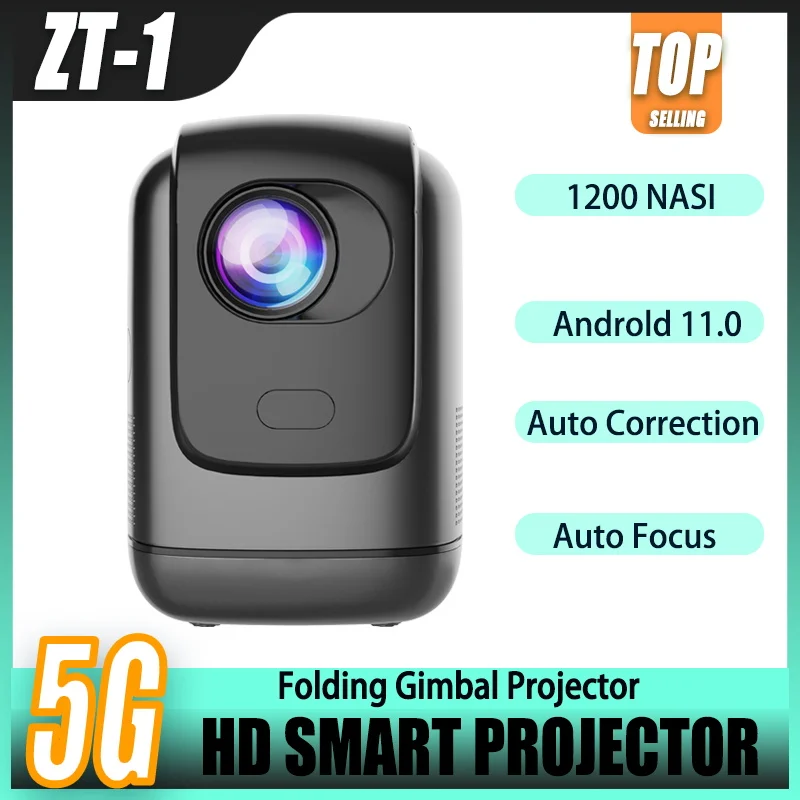 2024 New Mini Projector TZ-1 5G Dual Frequency WI-FI HD 1080p ...