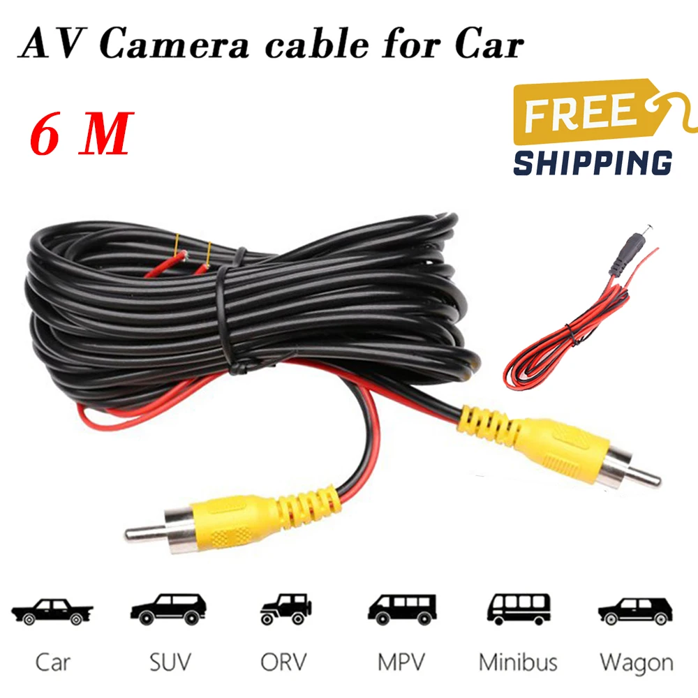 6M-RCA-2-5mm-Plug-Video-Cable-AV-Extension-Wire-Harness-With-ADC-Power ...