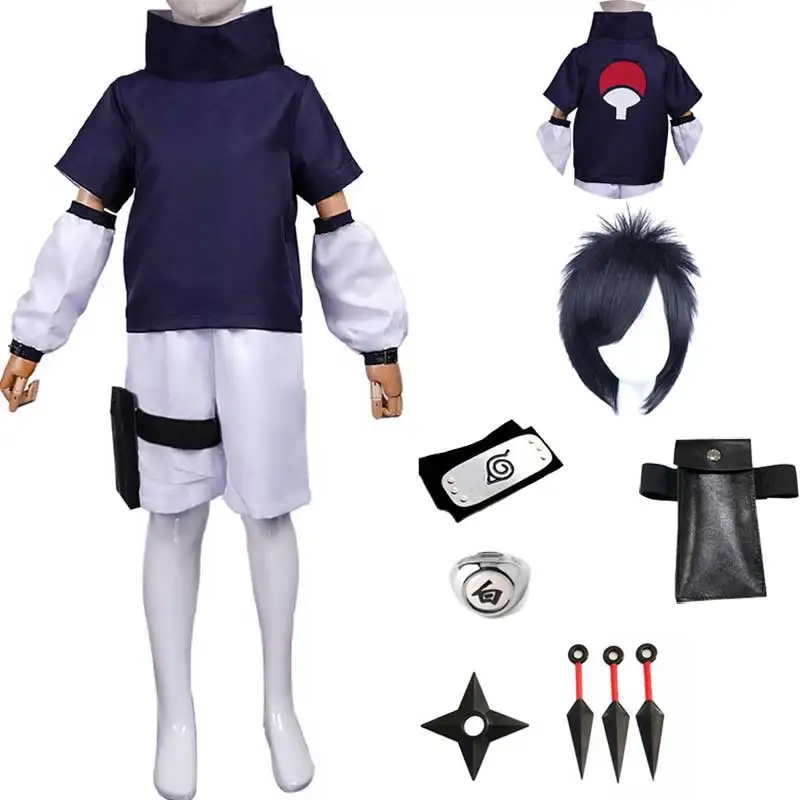Uchiha-Sasuke-Halloween-Anime-Cosplay-Costume-For-Kids-Children-Top ...