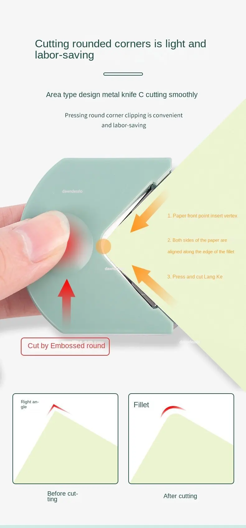 Perforatrice-poinçon,Coupe-papier et arrondi pour carte de visite,coupe ...