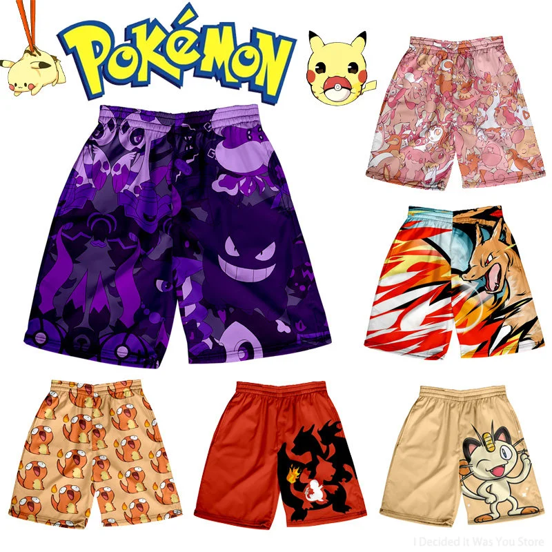 2023-Sommer-neue-Anime-Pokemon-Pikachu-Jungen-Casual-Shorts-Sommer ...