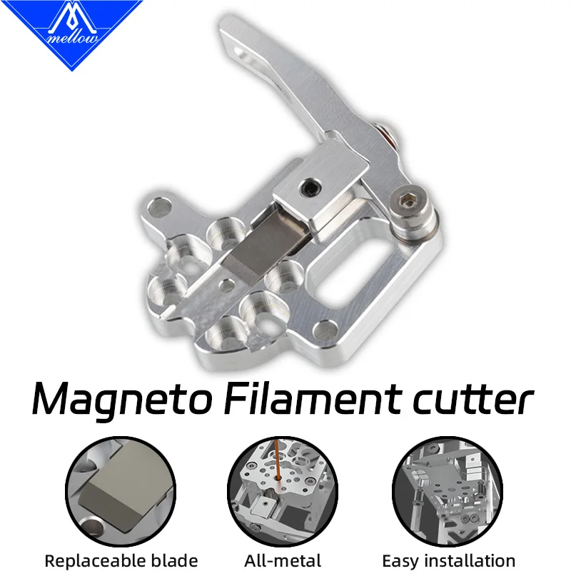 Mellow CNC Aluminum Magneto Filament Cutter For Printhead Bracket ...