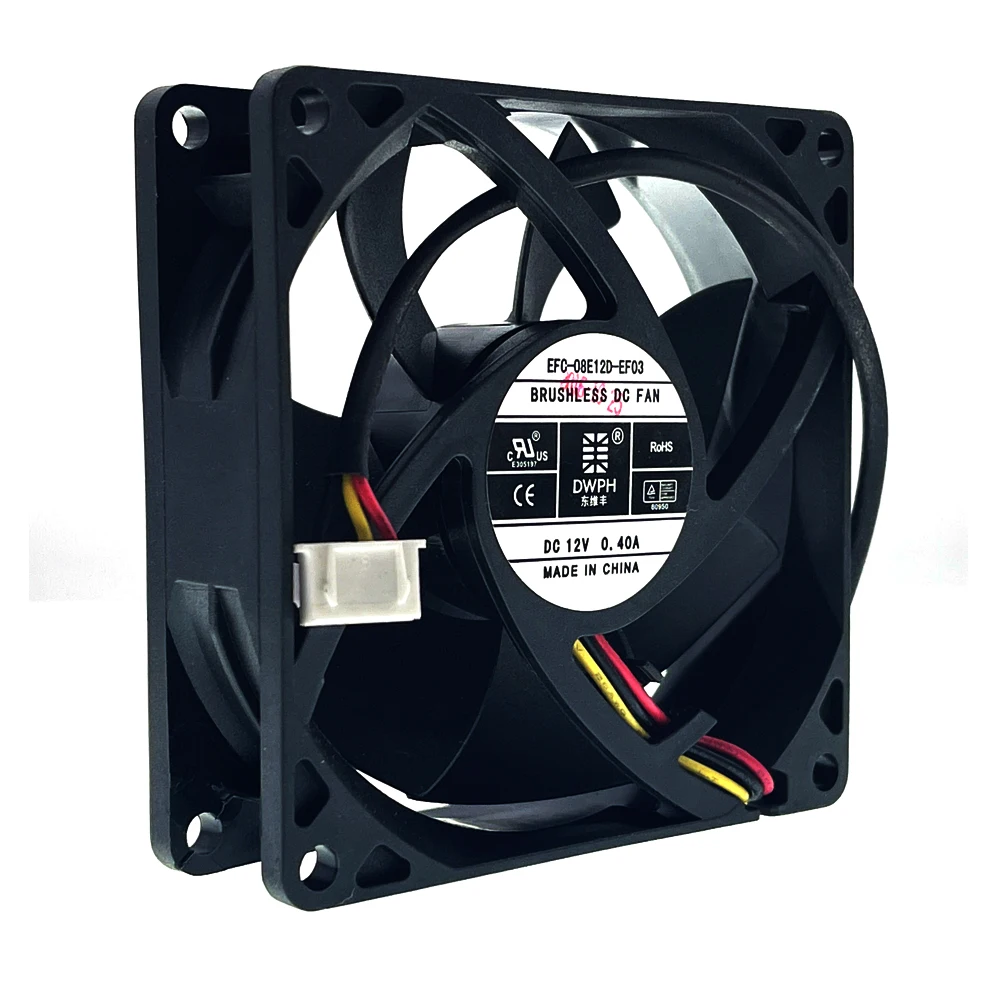 EFC-08E12D-EF03 Brand New Exchanger Switch 80mm 8025 12V 0.40A Cooling ...