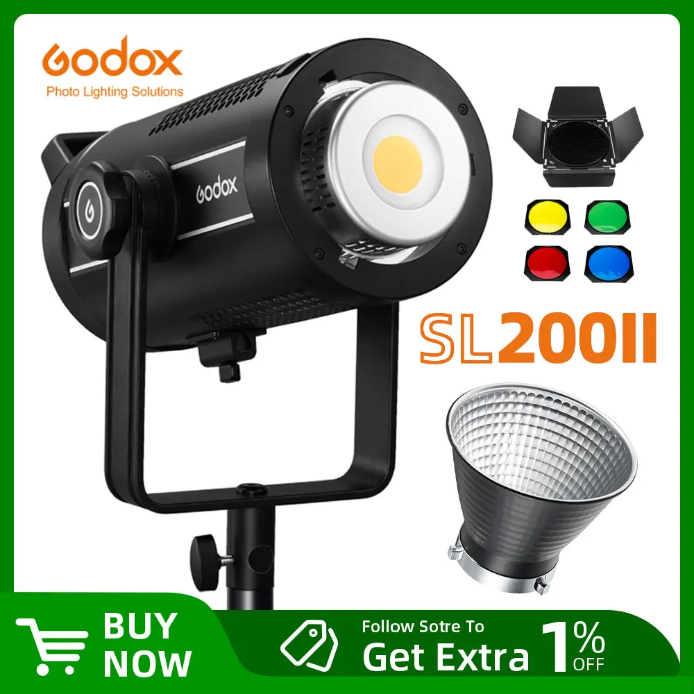 Luz-de-v-deo-LED-Godox-SL200II-montagem-Bowens-luz-natural-equilibrada ...