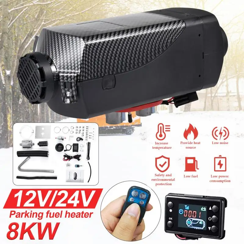 8KW-Car-Diesel-Air-Parking-Heater-Autonomous-Heater-12v-24V-LCD-Remote ...