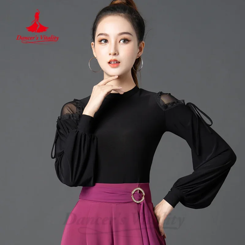 LatinDance-ModernDance-Professional-Practice-Clothes-Women-Long-Sleeved ...