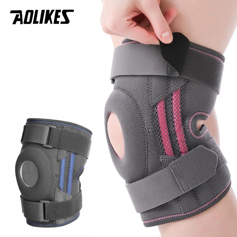 AOLIKES-1PC-Sports-Kneepad-Men-Pressurized-Adjustable-Knee-Pads-Support ...