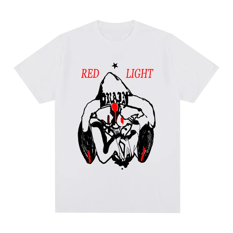 bladee-333-Drain-Gang-Red-Light-Character-Skate-Hip-Hop-t-shirt-Cotton ...