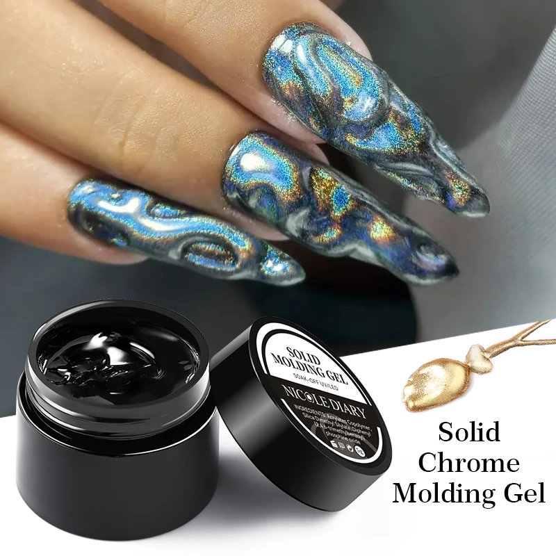 NICOLE DIARY 5g Semi-Solid Molding Nail UV Gel Decoration Sticky Gel ...