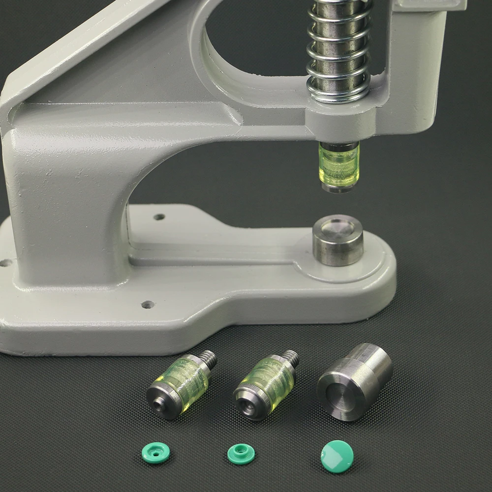 Snap Button Hand Press Mould Machine Resin Buttons Installation Tools T3 / T5 / T8 Plastic ...