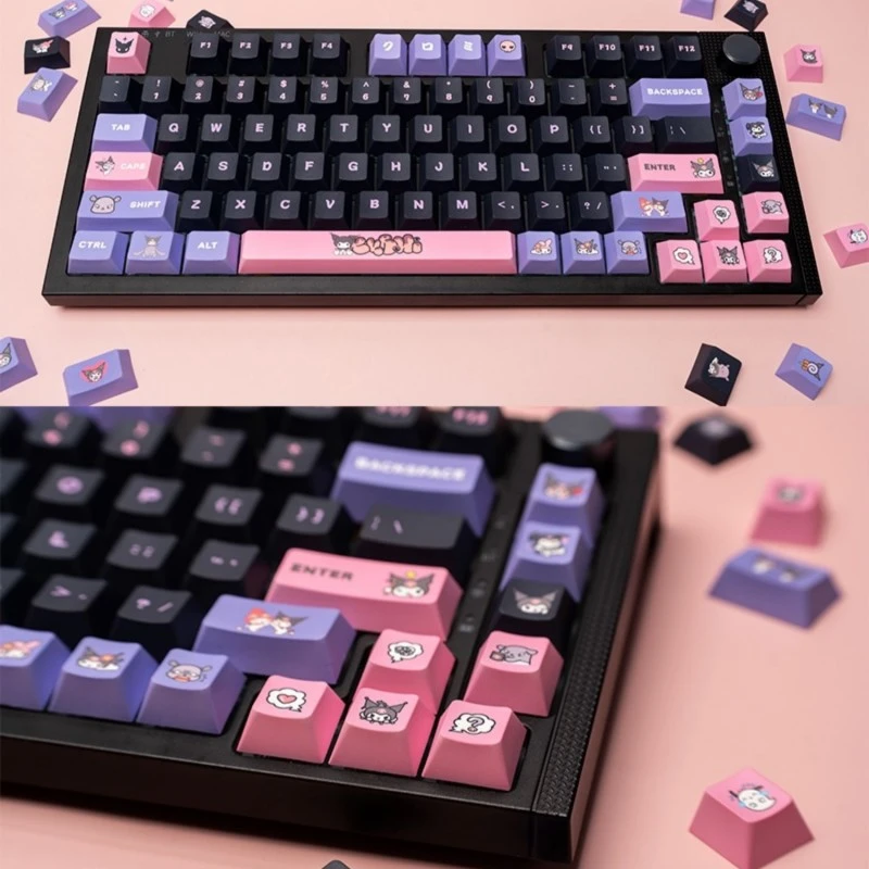 Cartoon Key Caps Keyboard | Sanrio Mechanical Keyboard | Sanrio ...