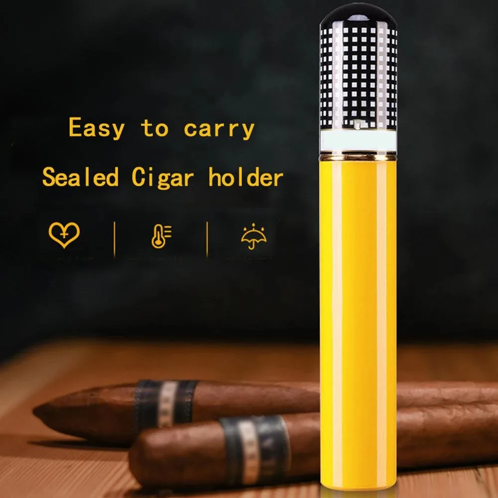 Cigar-Tube-Humidor-Aluminum-Portable-Waterproof-Travel-Cigar-Tube ...