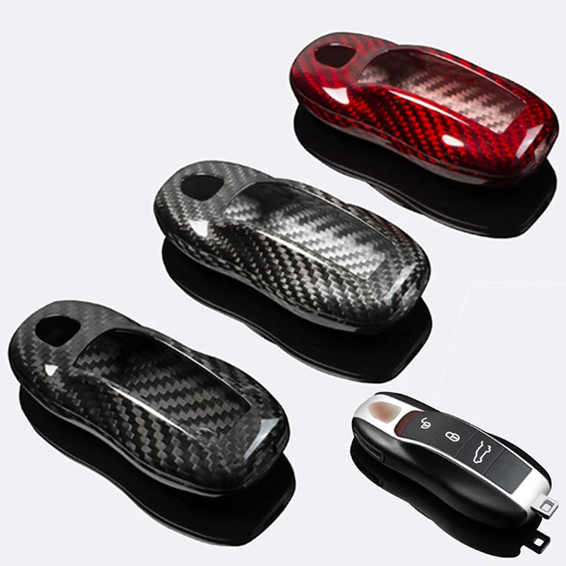 Key Fob Case Cover Shell for Porsche Panamera Spyder Carrera Macan ...