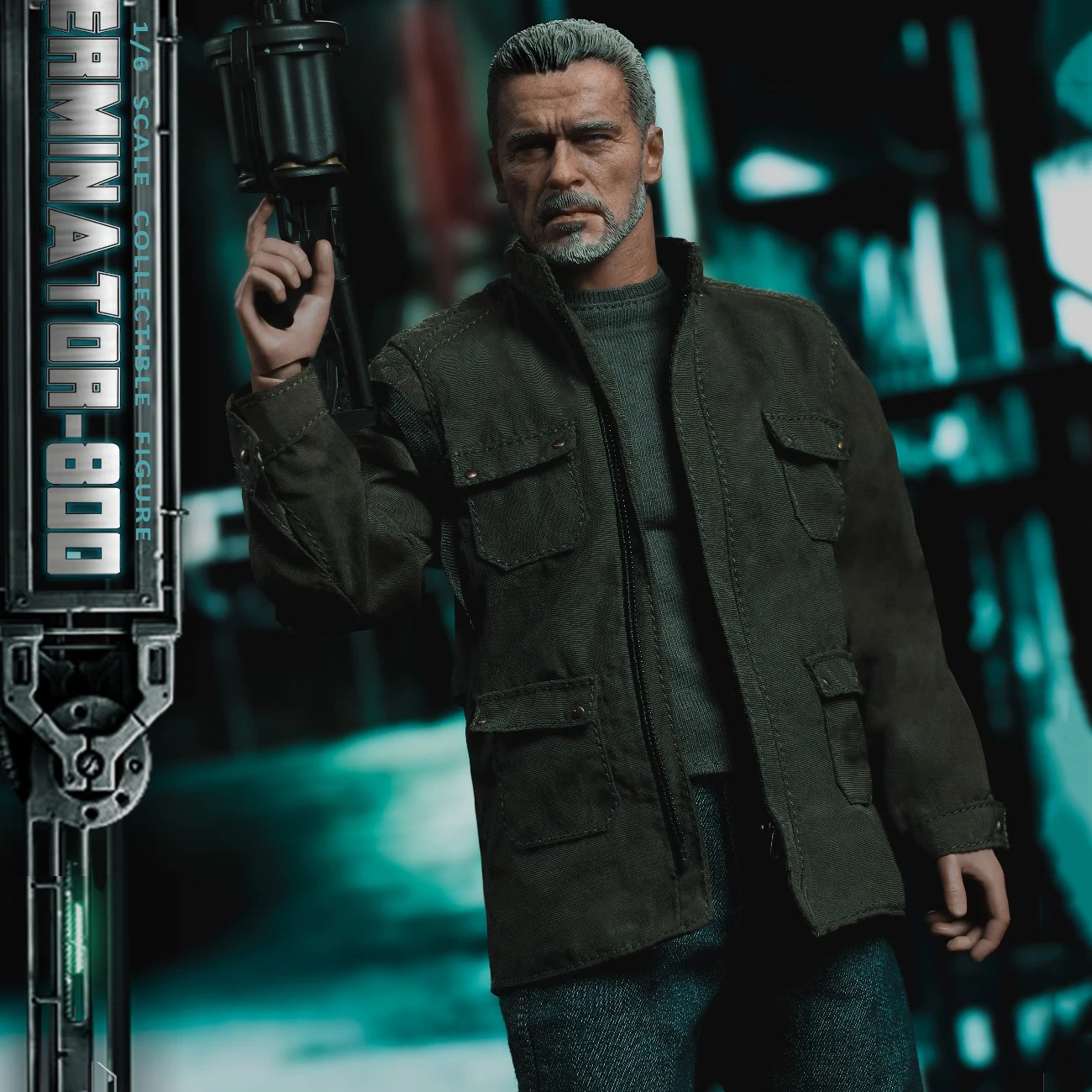 DJ CUSTOM NO 16004 1/6 올드 T 800 아놀드 피규어 모델, 12 인치 남성 군인 액션 인형 풀 세트, 취미 ...