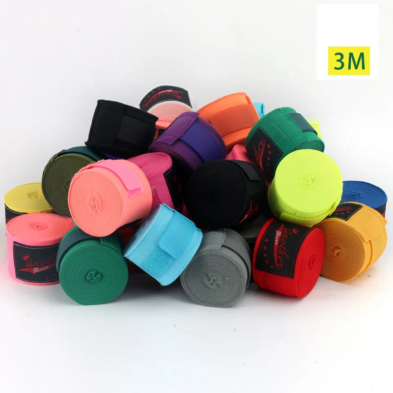 2 PCs 3M Boxing Bandages Sports Strap Sanda Kick KickBoxing MMA Hand ...